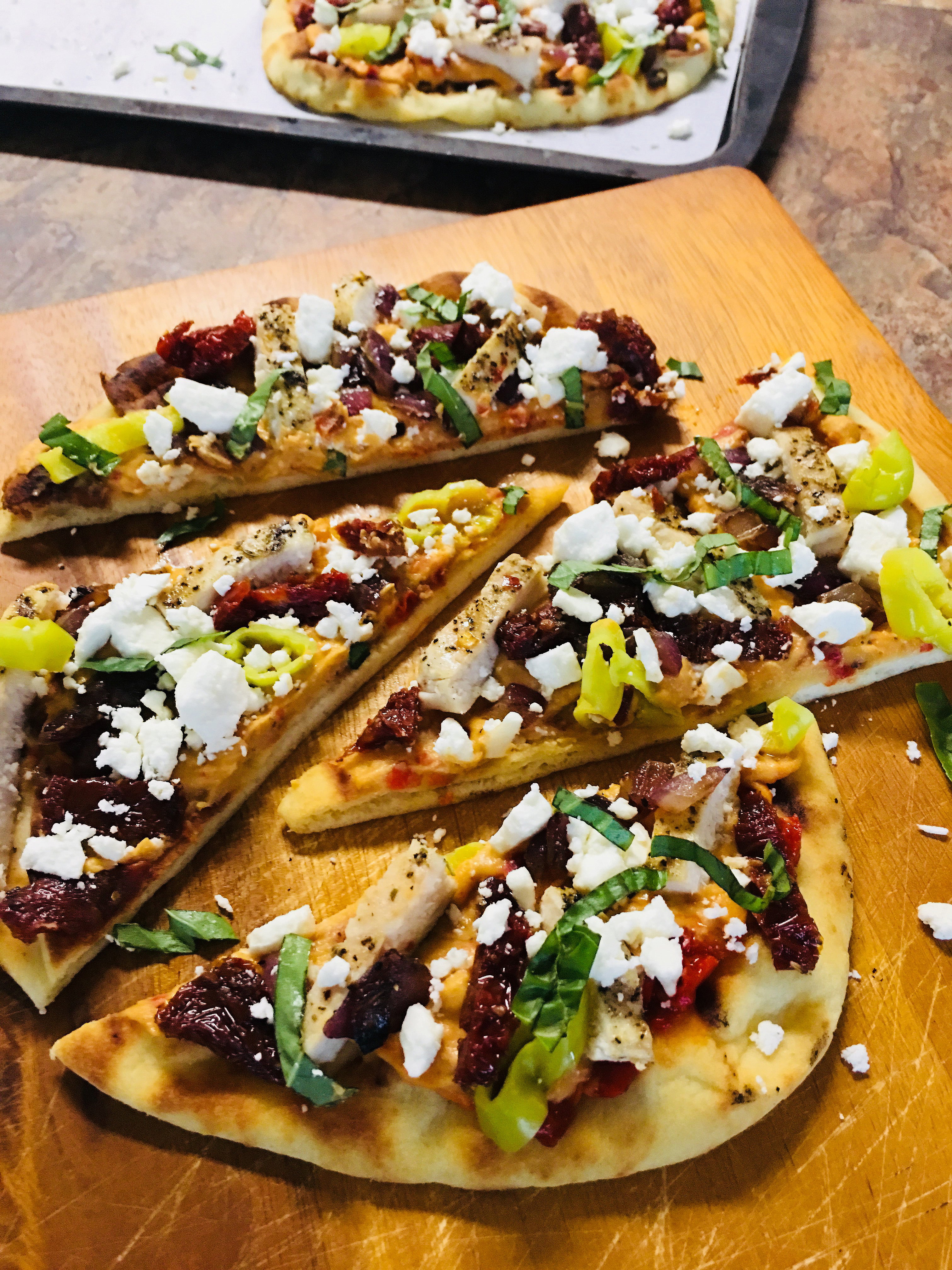 Grilled Mediterranean Flatbreads - Cooks Well With Others