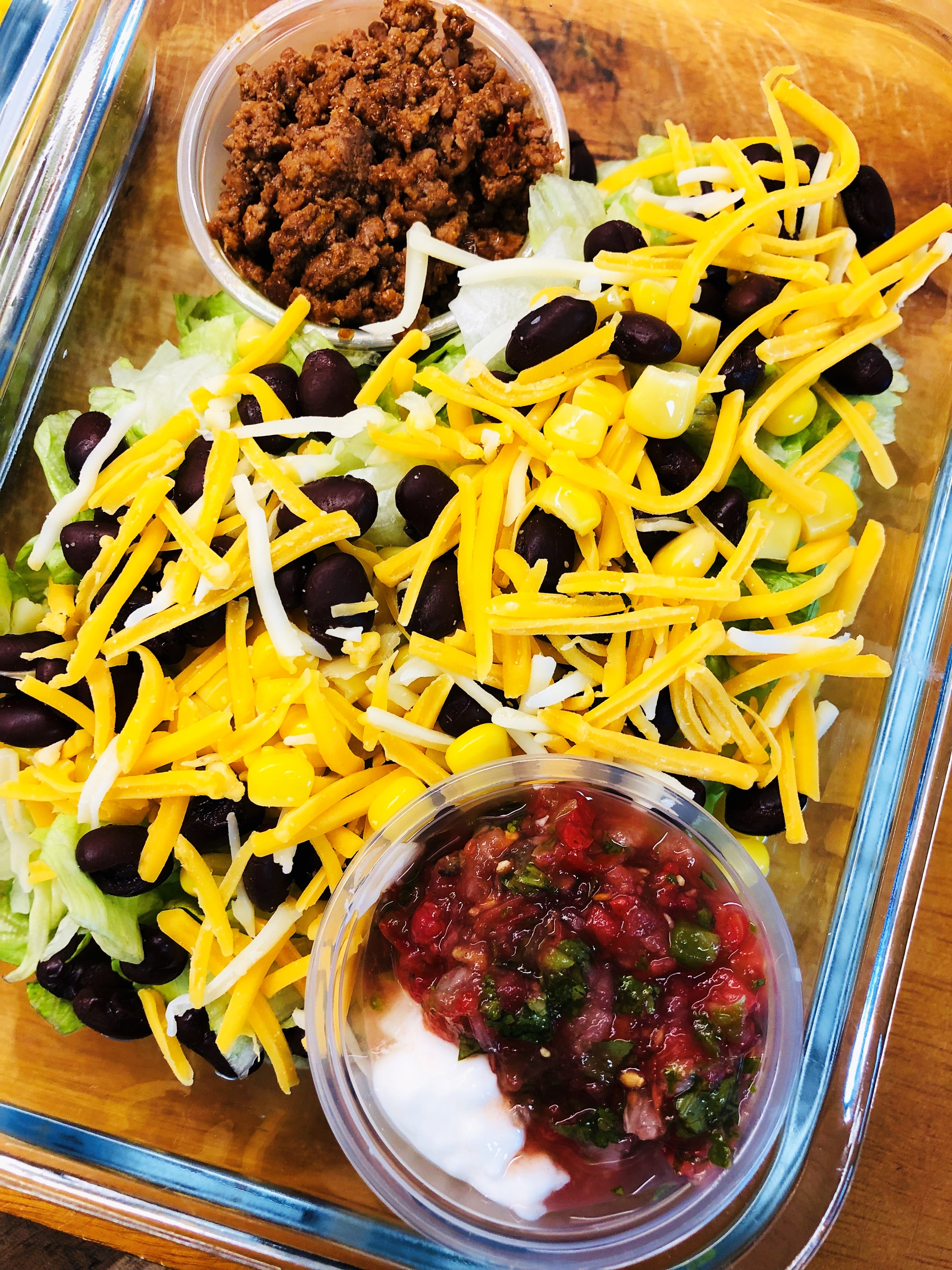 Turkey Taco Meal Prep Salads - Cooks Well With Others