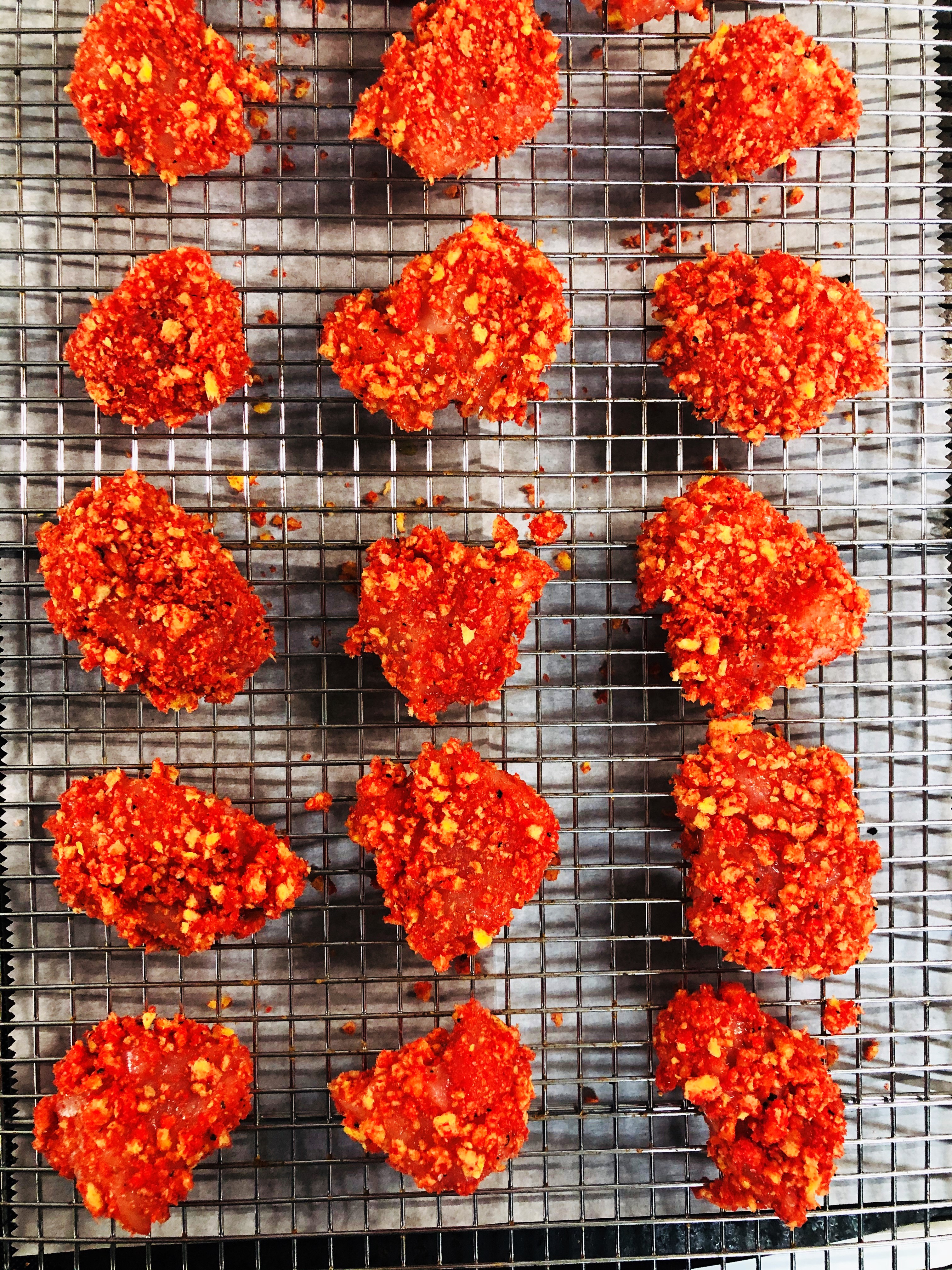 Flamin Hot Cheetos Chicken Nuggets - Cooks Well With Others