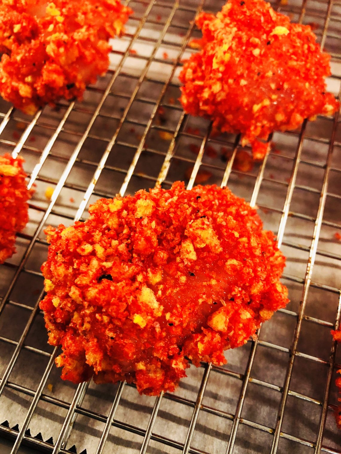 Flamin Hot Cheetos Chicken Nuggets - Cooks Well With Others