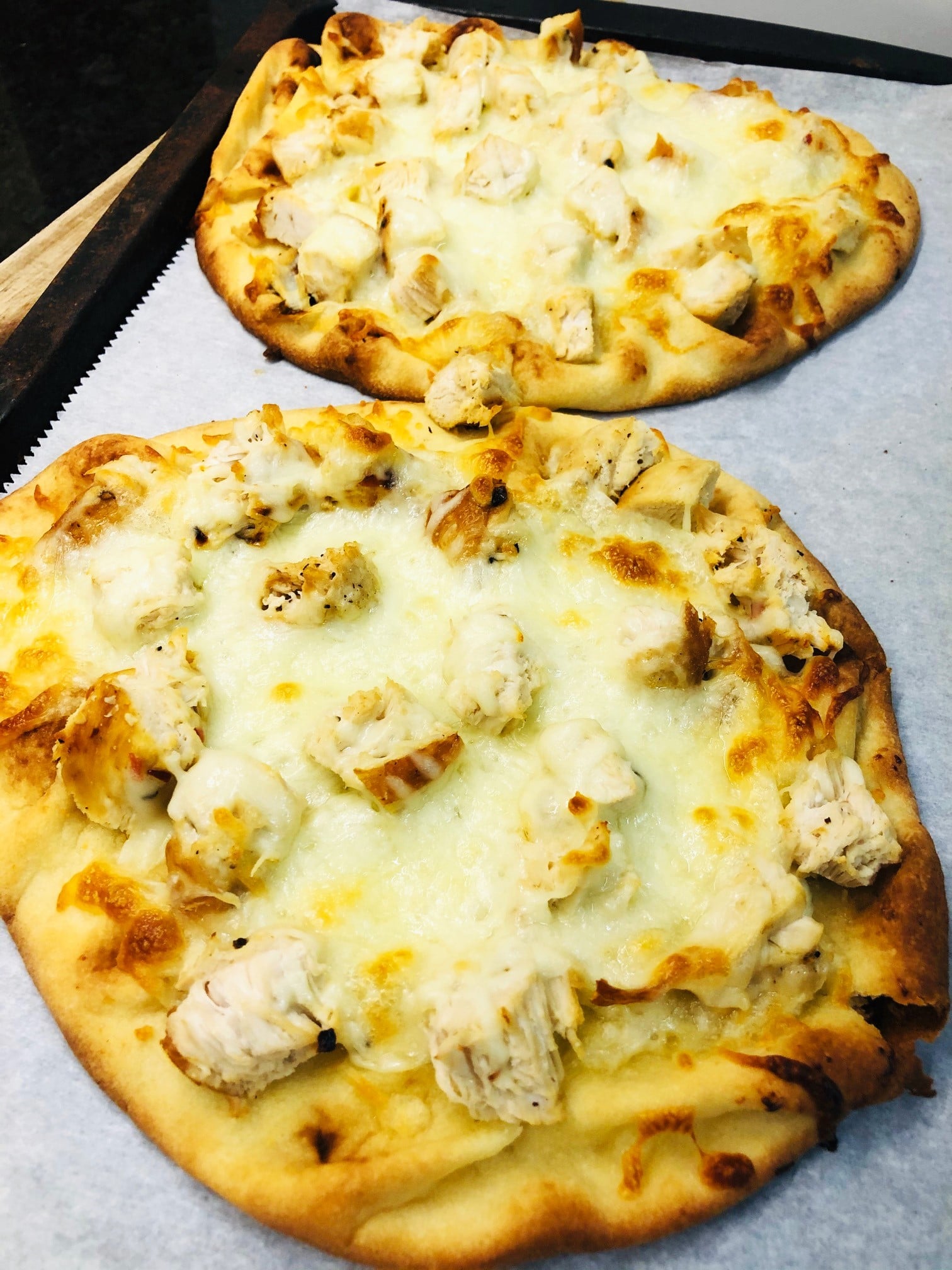 Chicken Caesar Flatbreads - Cooks Well With Others