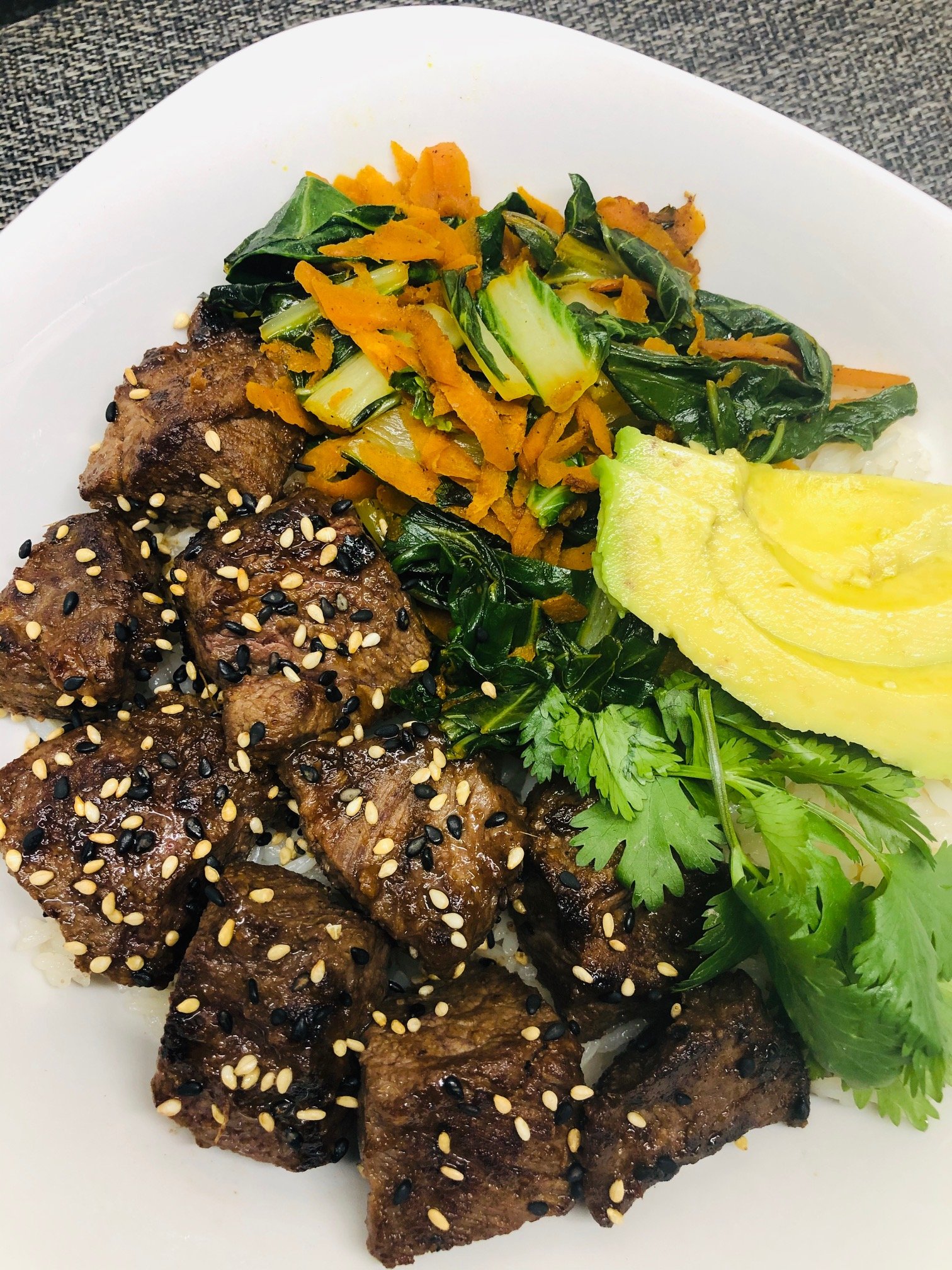 Ginger Miso Steak Bowls - Cooks Well With Others