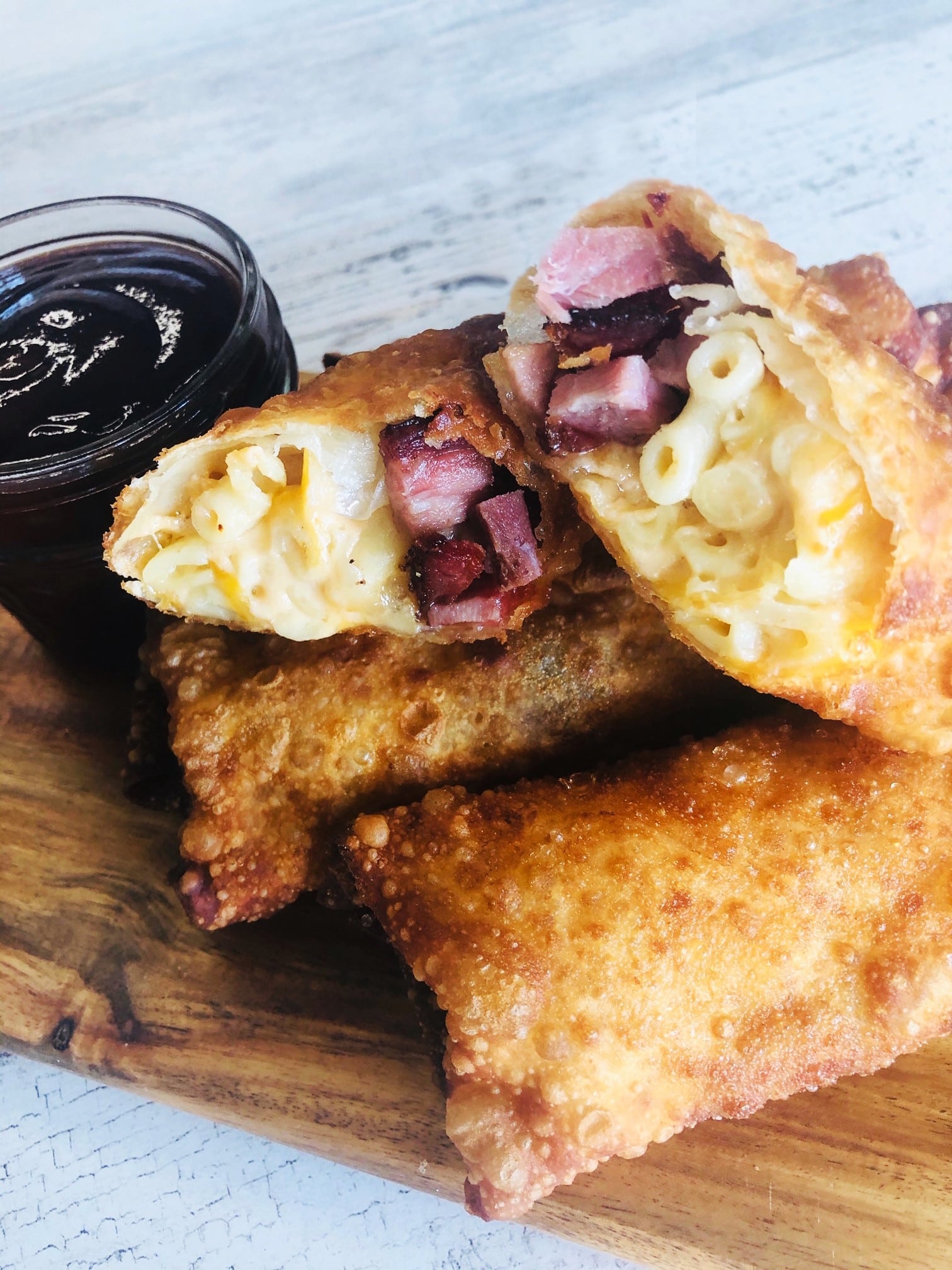 Brisket Mac and Cheese Egg Rolls - Cooks Well With Others