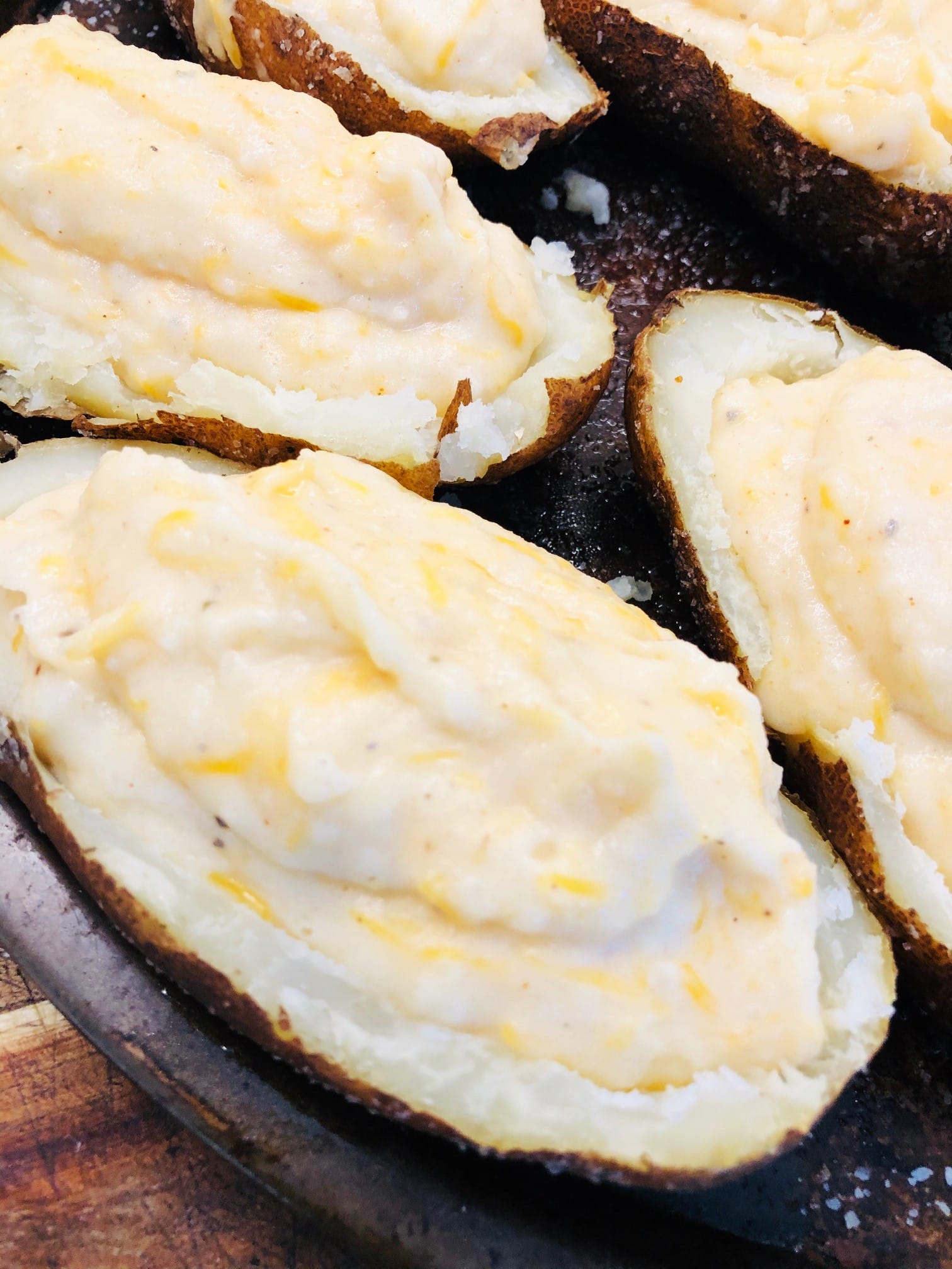 Twice Smoked Cheesy Potatoes - Cooks Well With Others