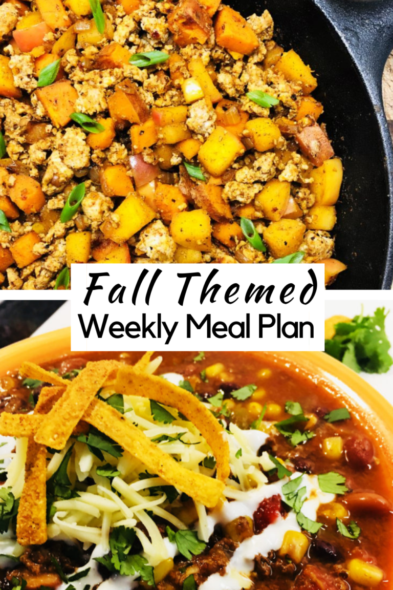 Fall Themed Meal Plan - Cooks Well With Others