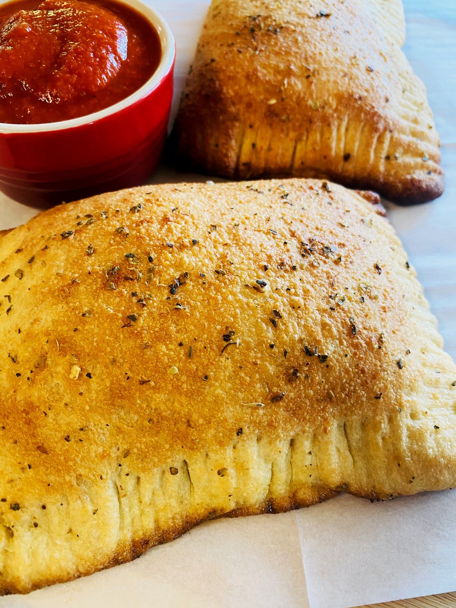 Chicken Pesto Calzones - Cooks Well With Others