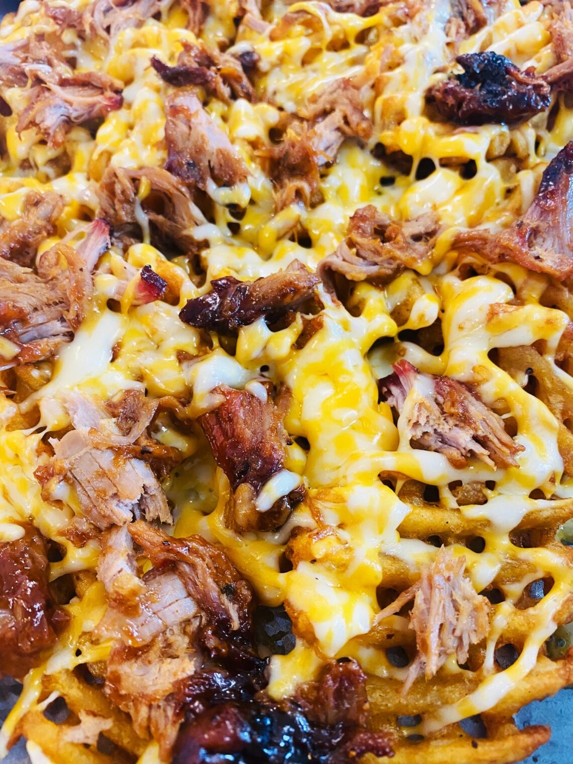 BBQ Pork Loaded Fries - Cooks Well With Others