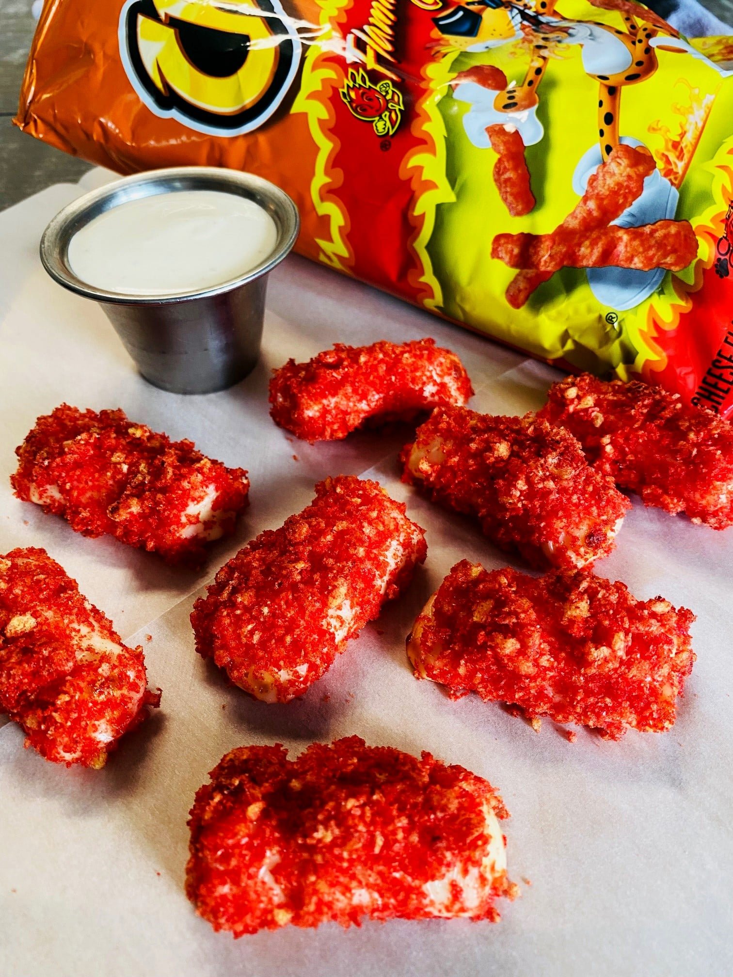 Flaming Hot Cheeto Cheese Sticks - Cooks Well With Others