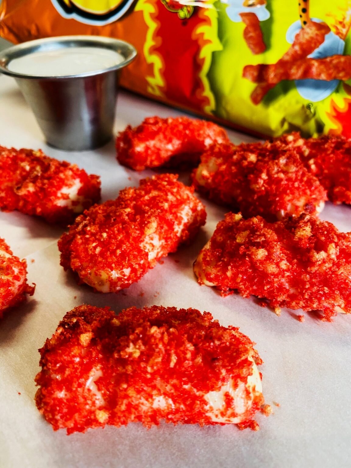 Flaming Hot Cheeto Cheese Sticks - Cooks Well With Others