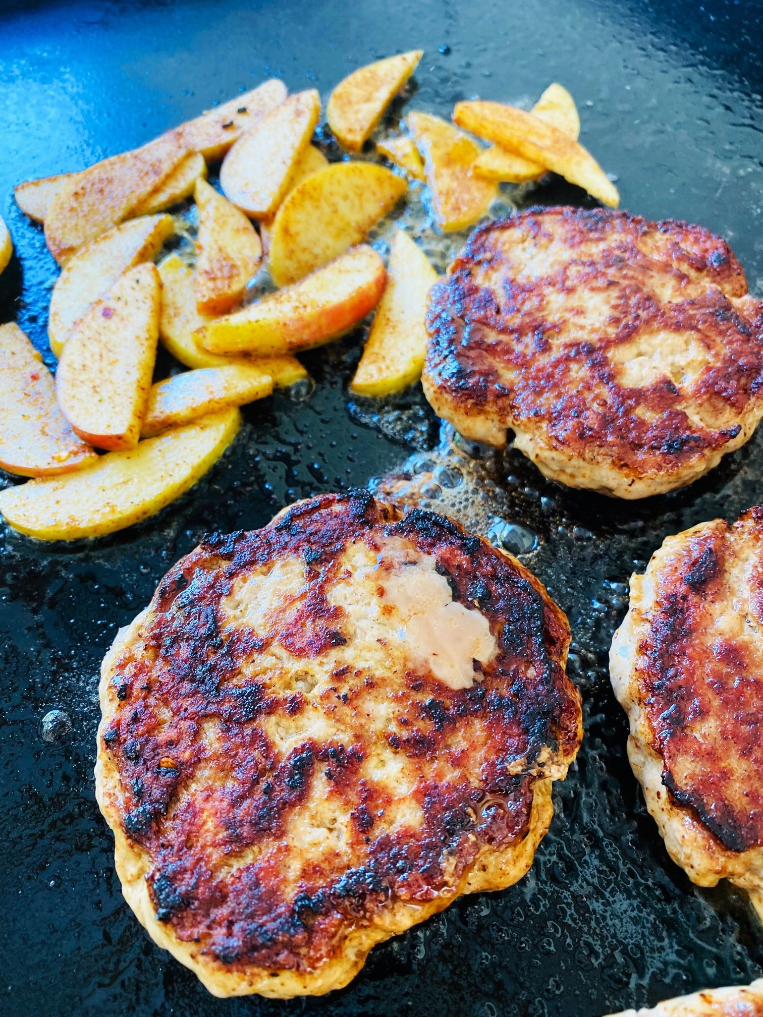 Pork Burgers with Apple and Gouda - Cooks Well With Others