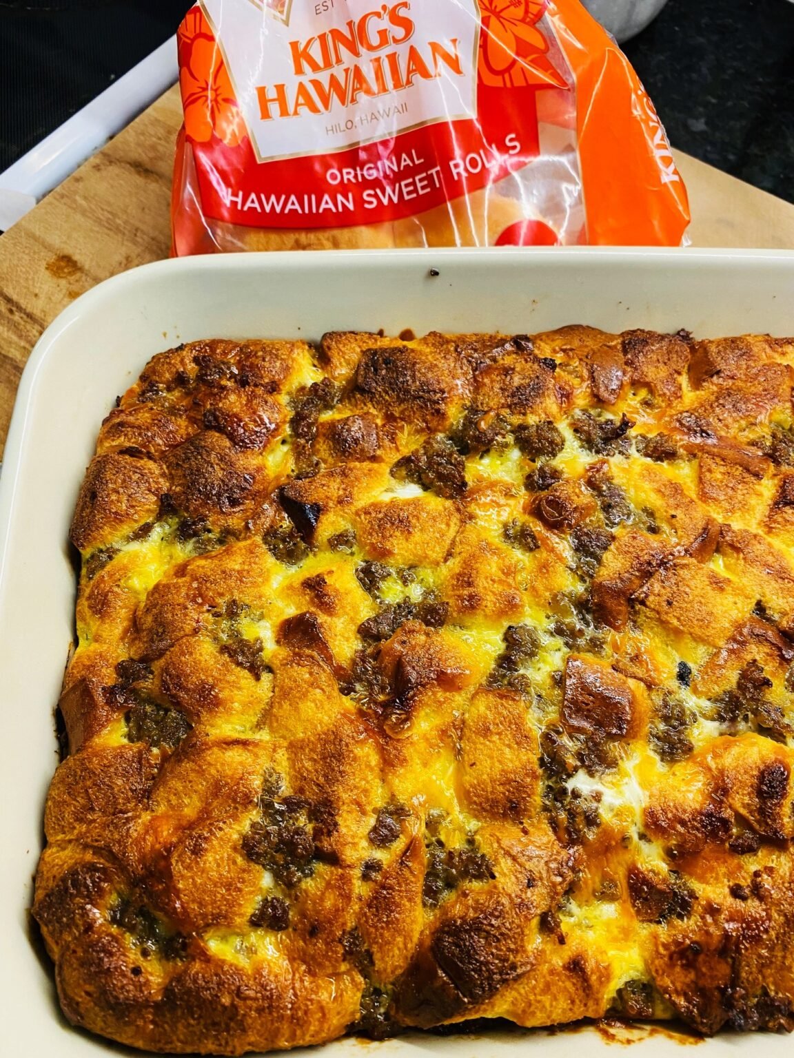 King's Hawaiian Maple Breakfast Casserole - Cooks Well With Others