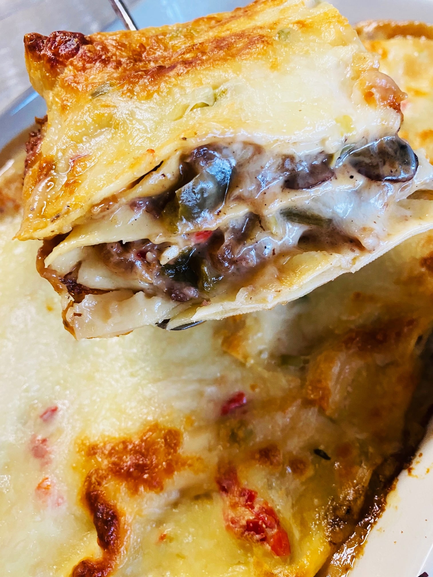 Philly Cheesesteak Lasagna - Cooks Well With Others