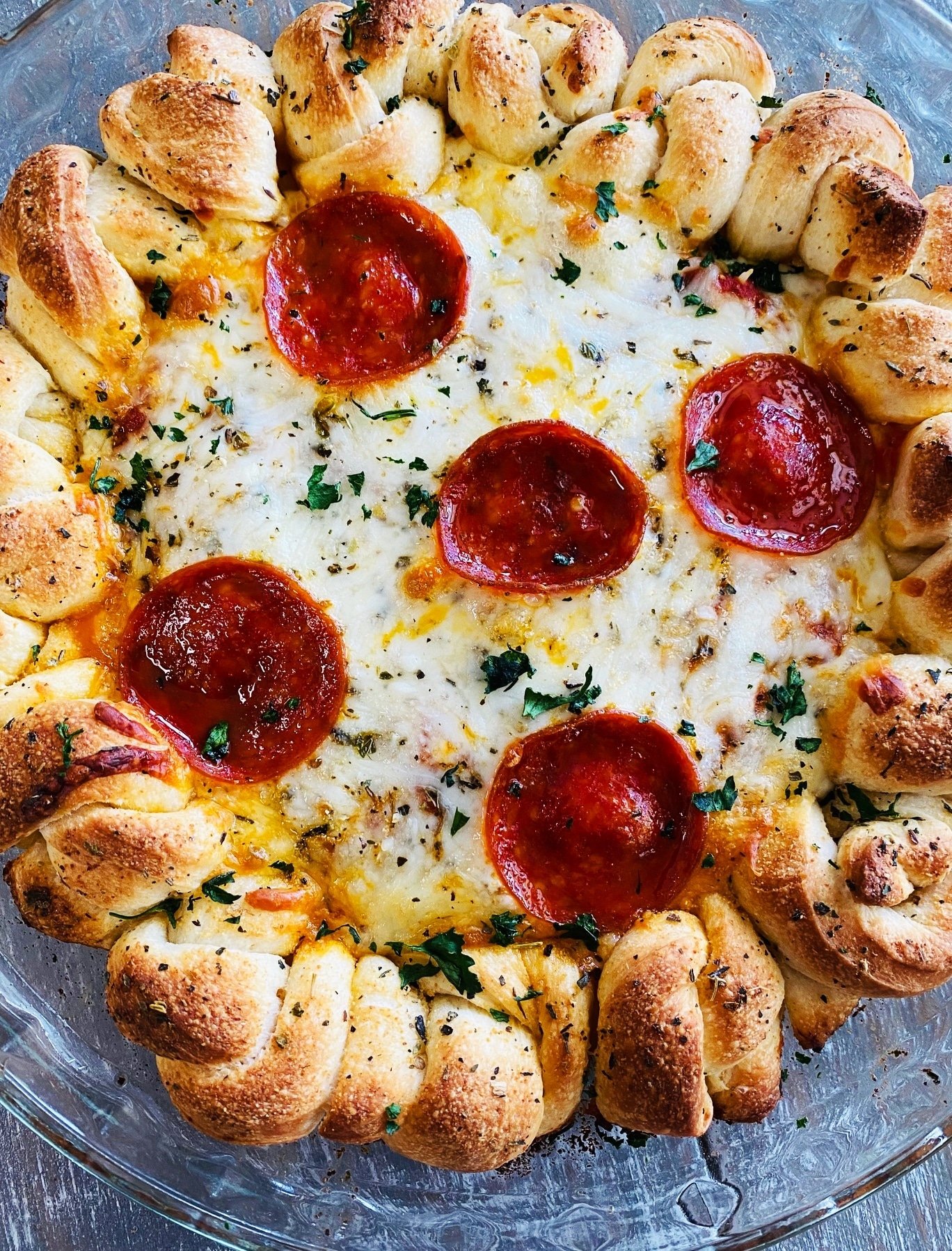 Pizza Dip with Garlic Knots - Cooks Well With Others