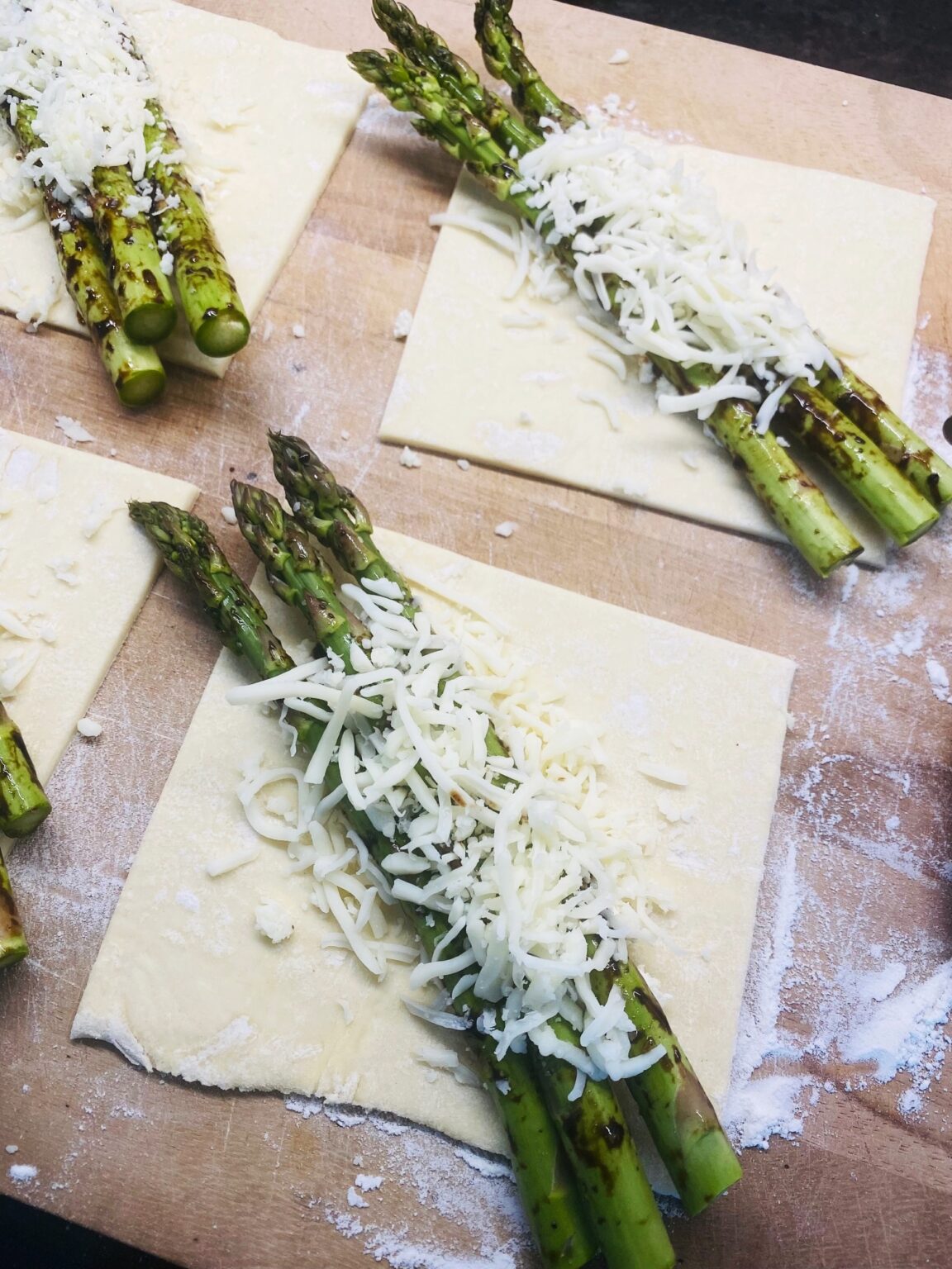 Balsamic Asparagus Puff Pastry Wraps - Cooks Well With Others