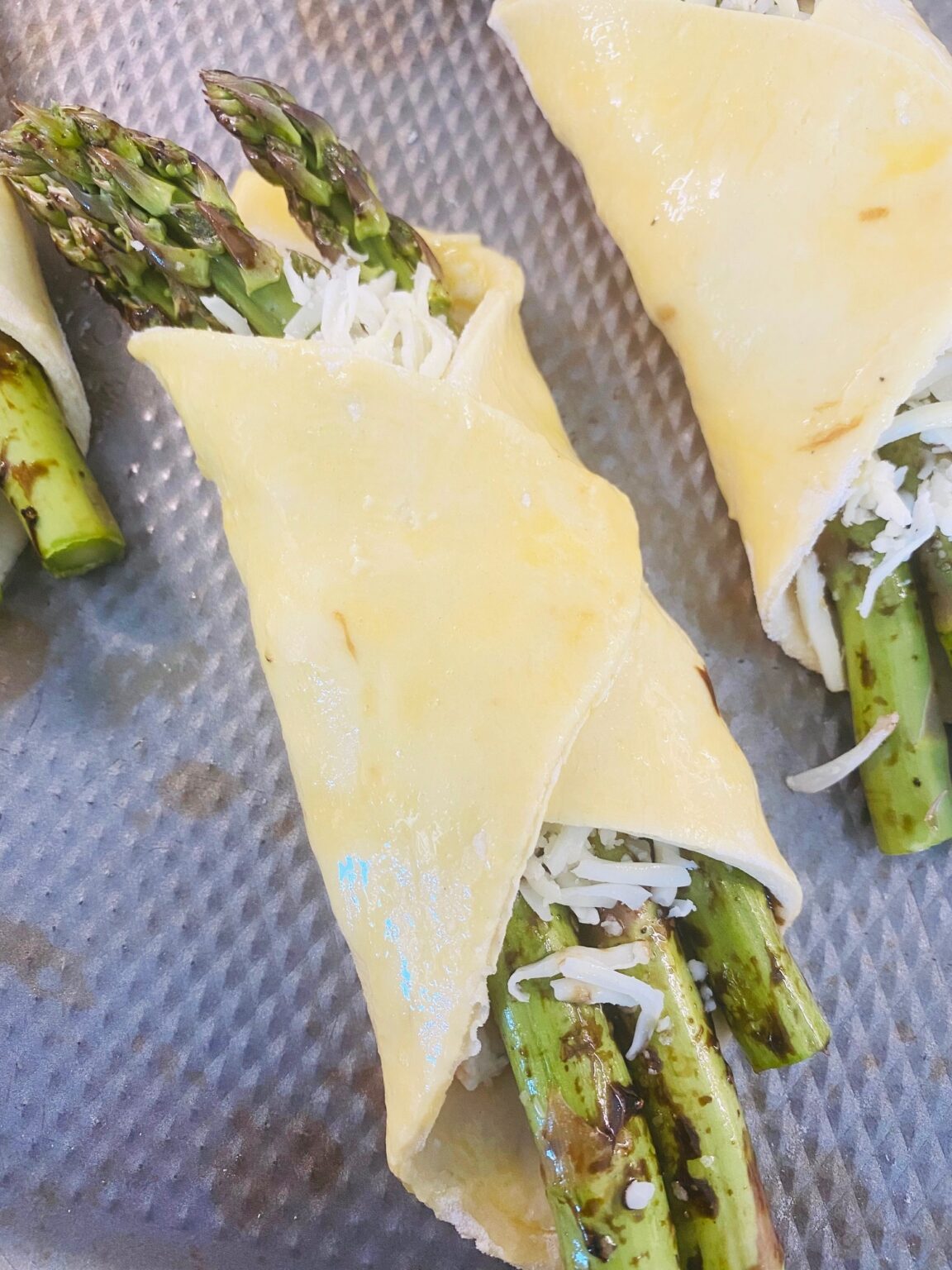 Balsamic Asparagus Puff Pastry Wraps - Cooks Well With Others