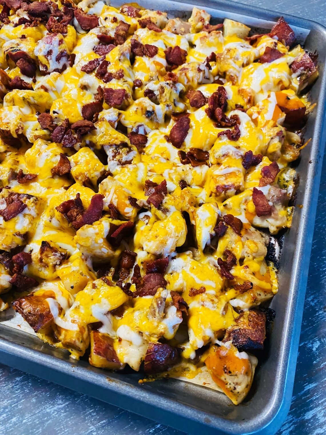 Loaded Buffalo Chicken and Potatoes - Cooks Well With Others