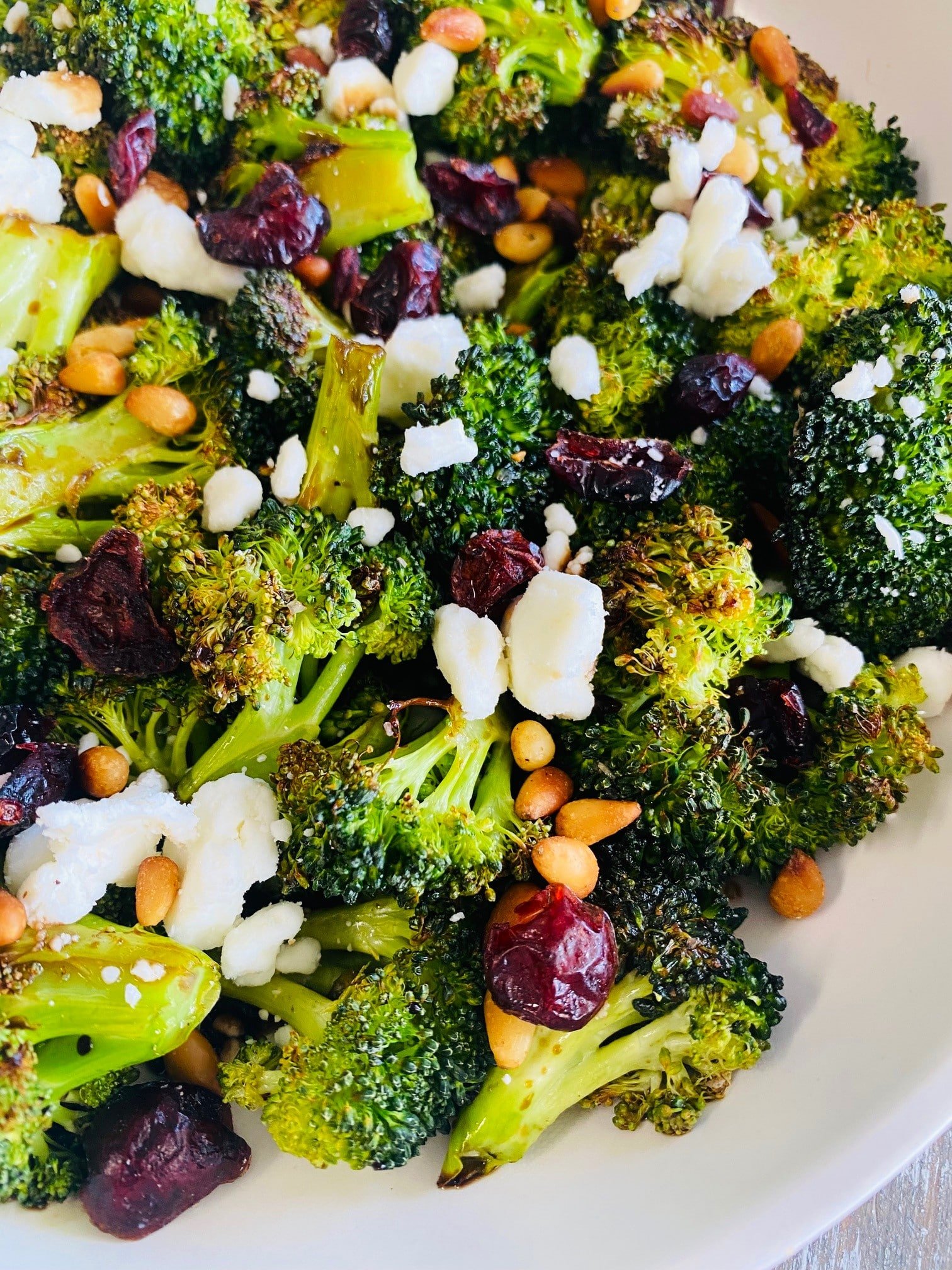 Broccoli Cranberry and Goat Cheese Salad - Cooks Well With Others