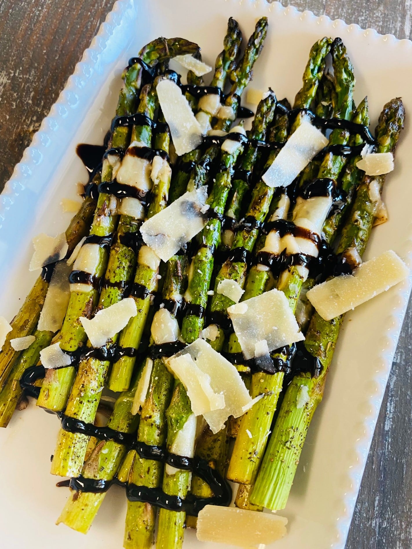 Roasted Balsamic Parmesan Asparagus - Cooks Well With Others