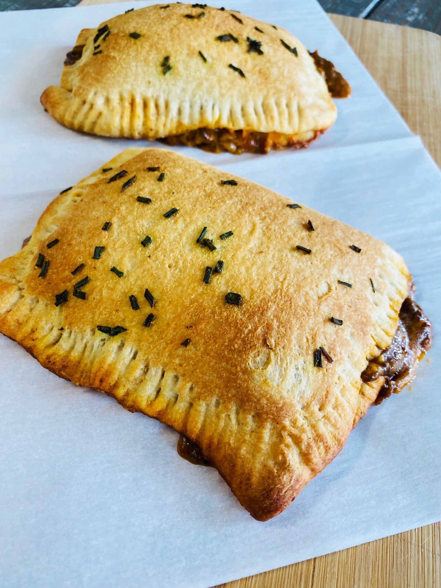 Chili Cheese Dog Calzones - Cooks Well With Others