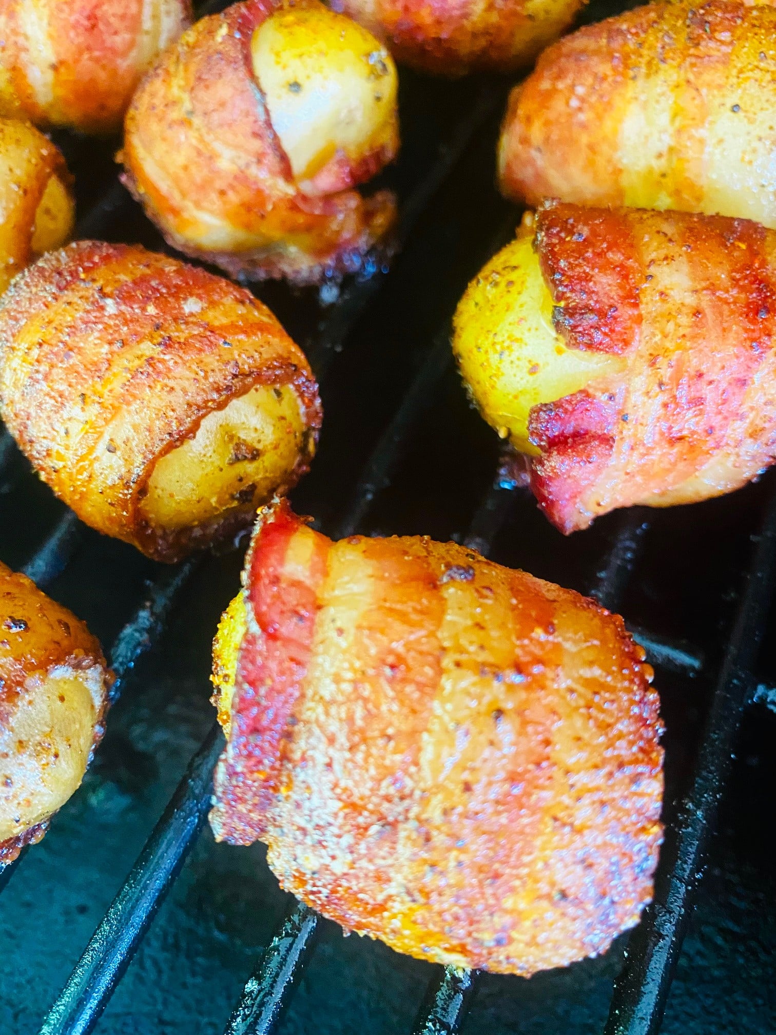 Smoked BBQ Bacon Wrapped Potatoes - Cooks Well With Others