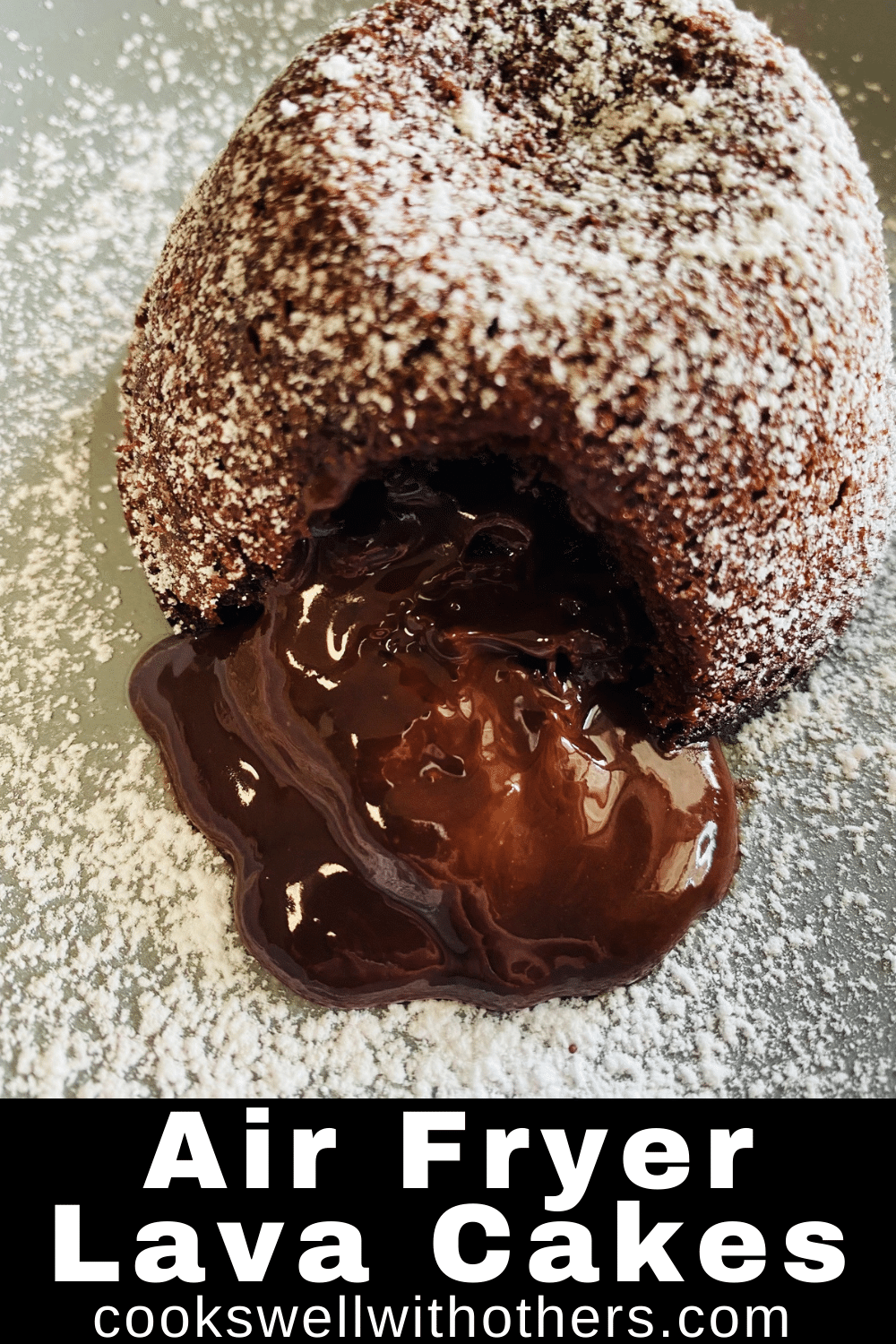 Air Fryer Lava Cakes - Cooks Well With Others
