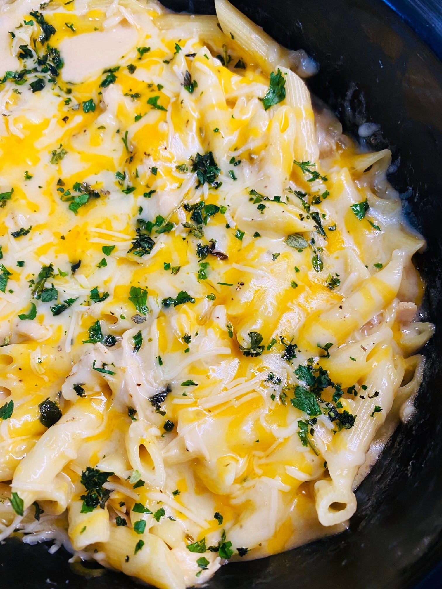Slow Cooker Cheesy Ranch Chicken Pasta - Cooks Well With Others