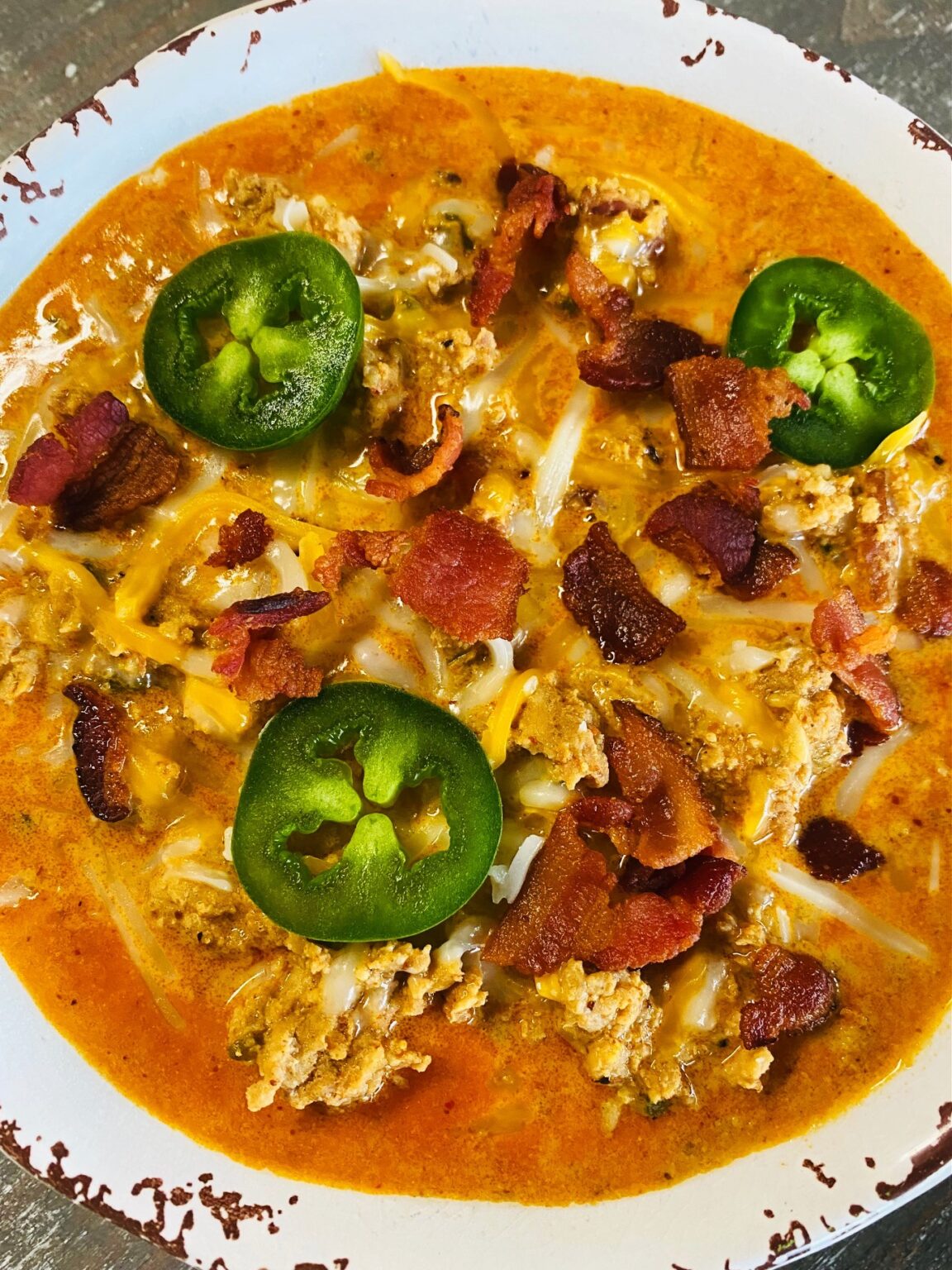 Jalapeno Popper Chicken Chili - Cooks Well With Others
