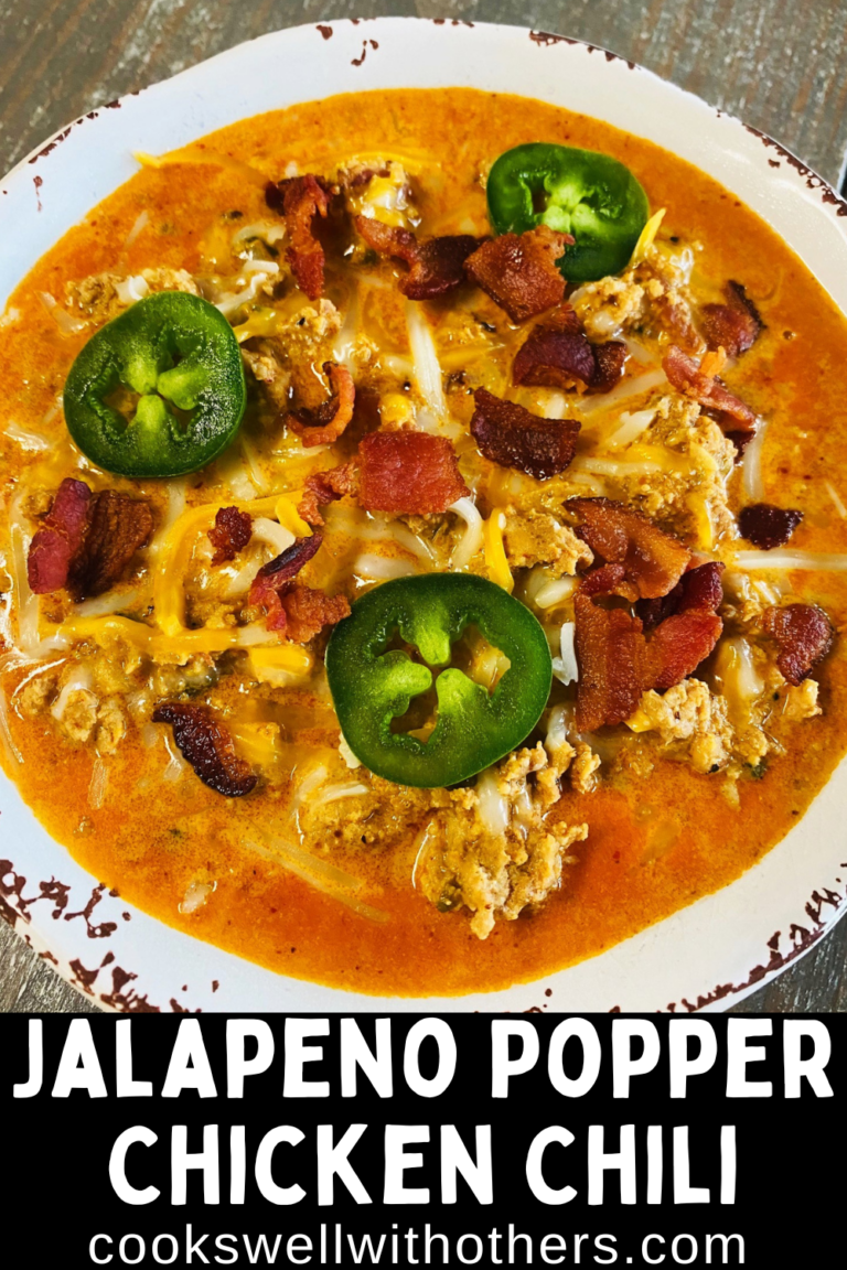 Jalapeno Popper Chicken Chili - Cooks Well With Others