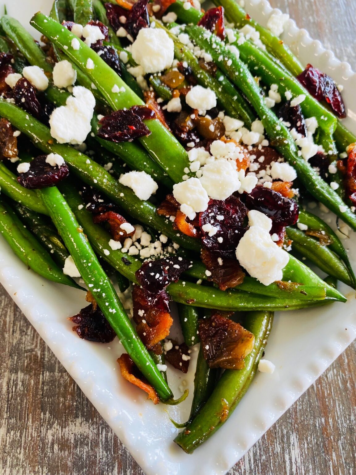 Bacon Cranberry Green Beans - Cooks Well With Others
