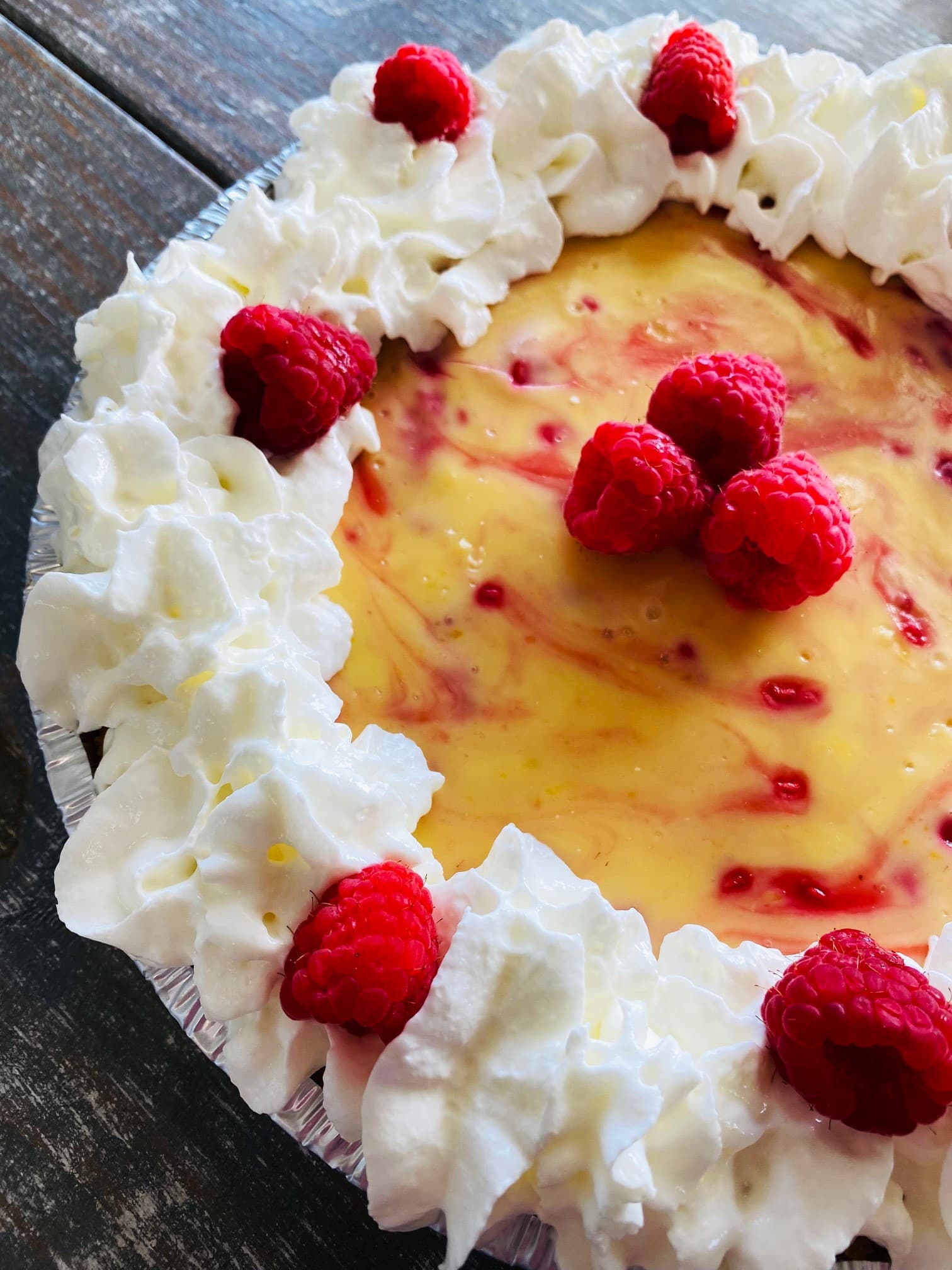 Easy Lemon Raspberry Pie - Cooks Well With Others