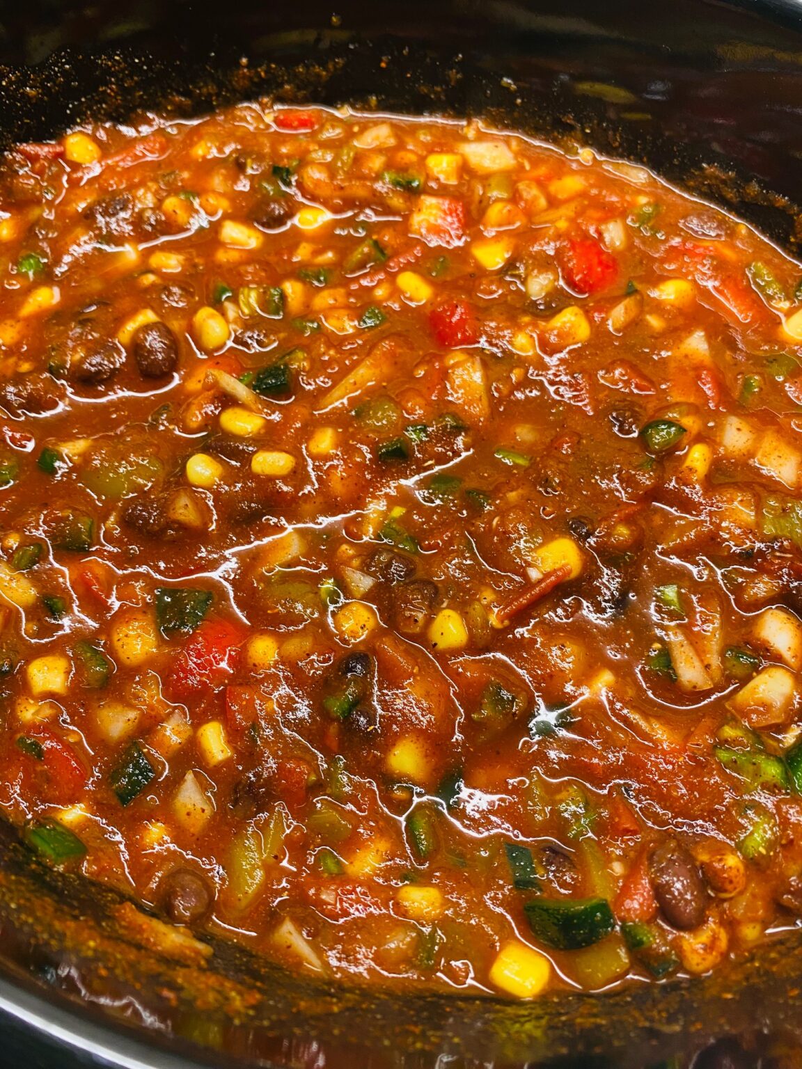 Slow Cooker Vegetarian Chili - Cooks Well With Others