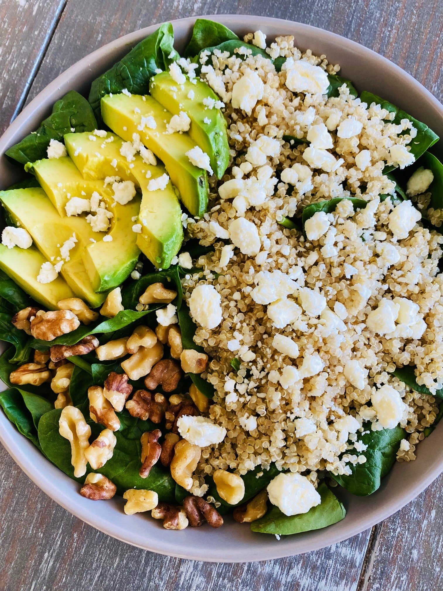 Spinach Quinoa Glow Bowls - Cooks Well With Others