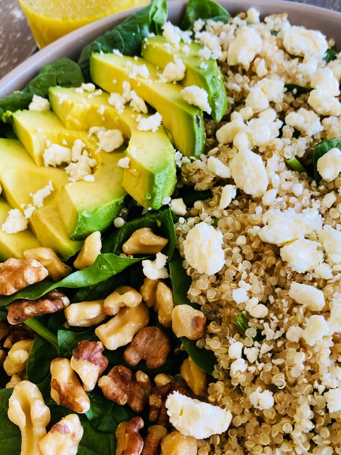 Spinach Quinoa Glow Bowls - Cooks Well With Others