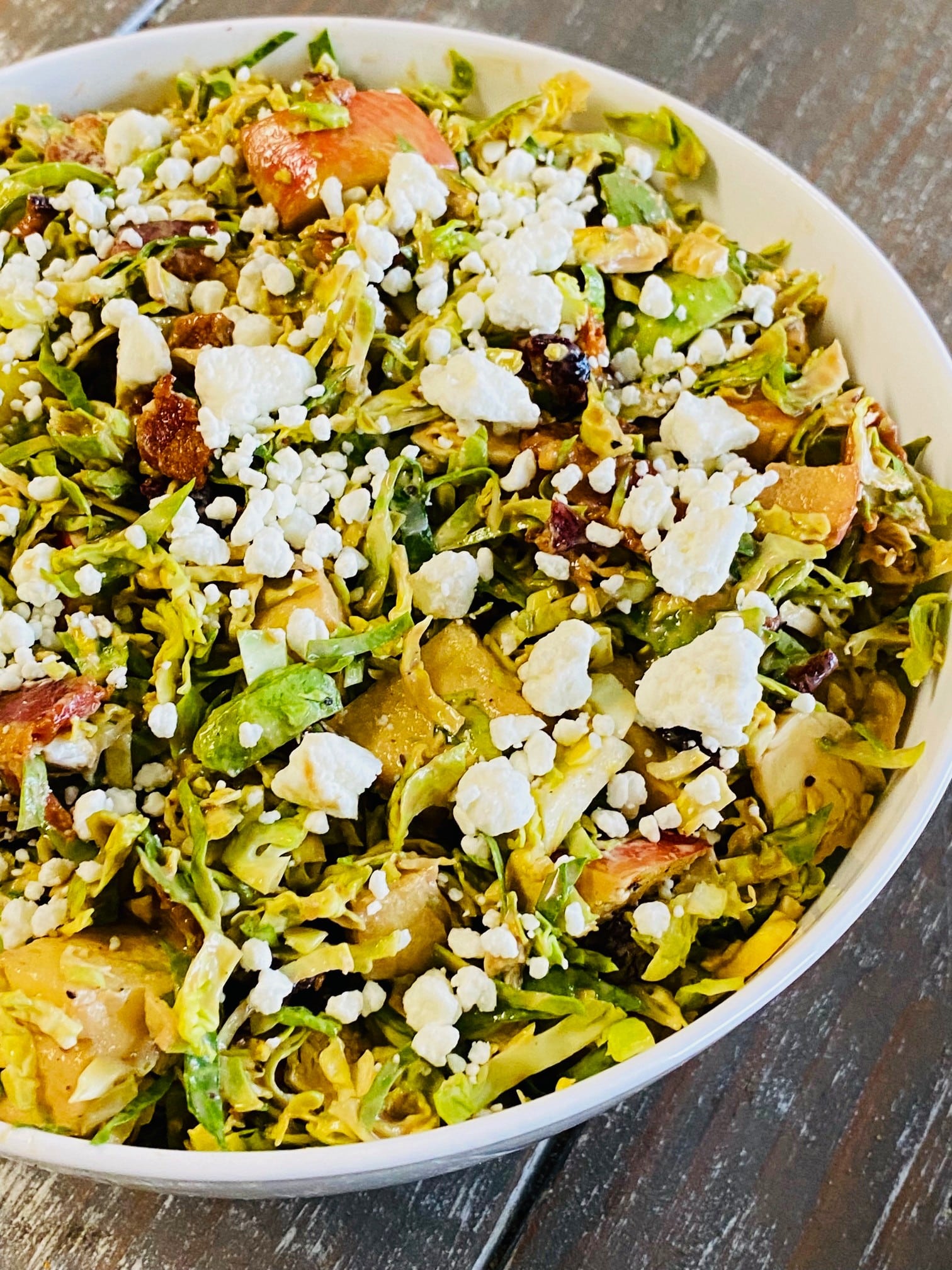 Brussel Sprout and Apple Salad - Cooks Well With Others