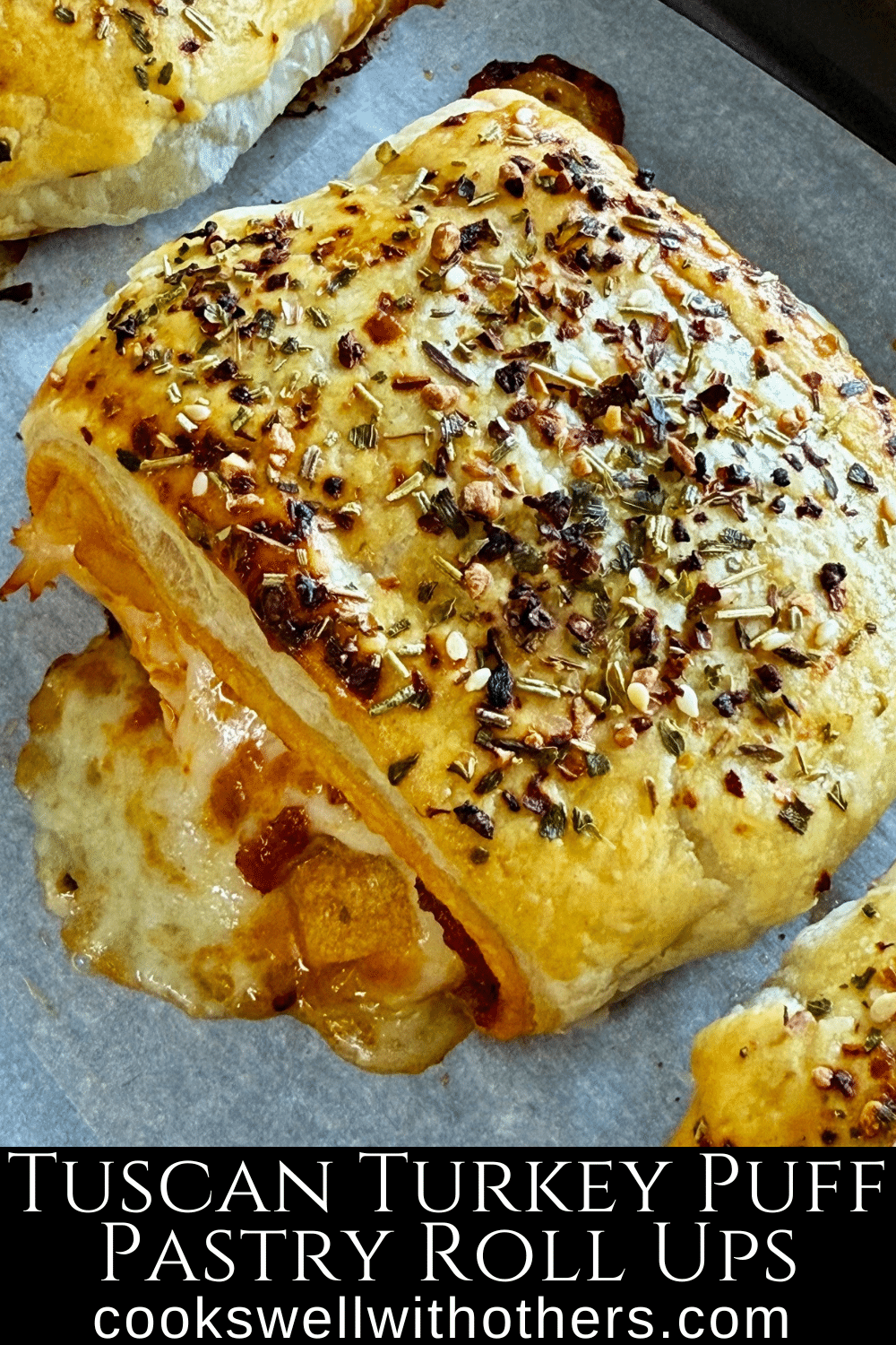 Tuscan Turkey Puff Pastry Roll Ups - Cooks Well With Others