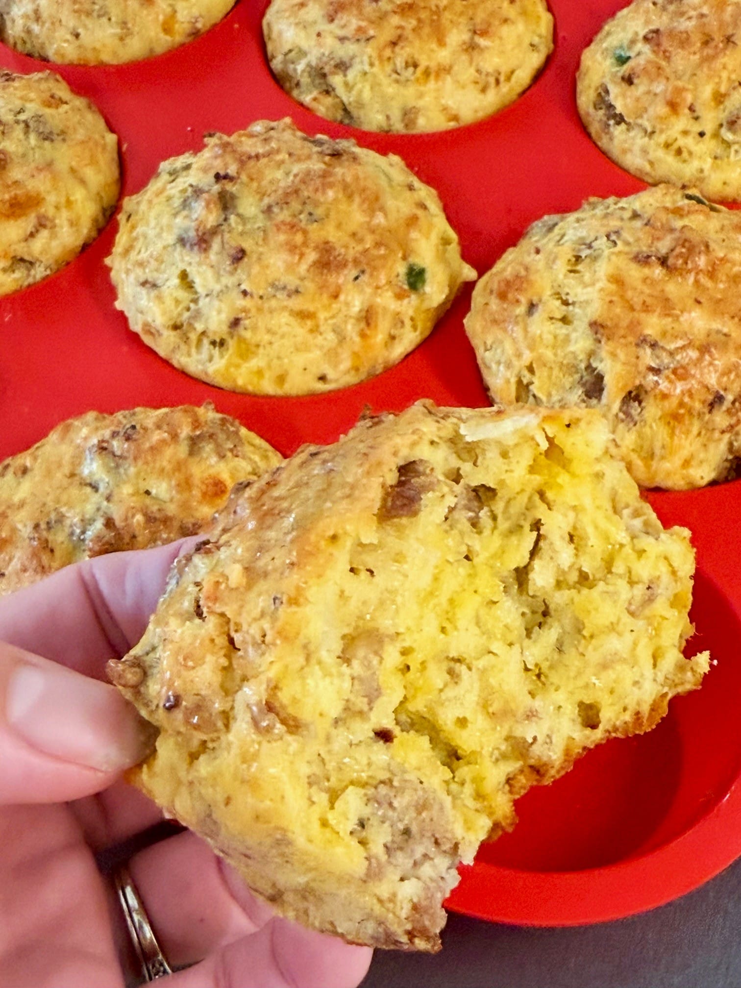 Cheesy Sausage Breakfast Biscuits - Cooks Well With Others